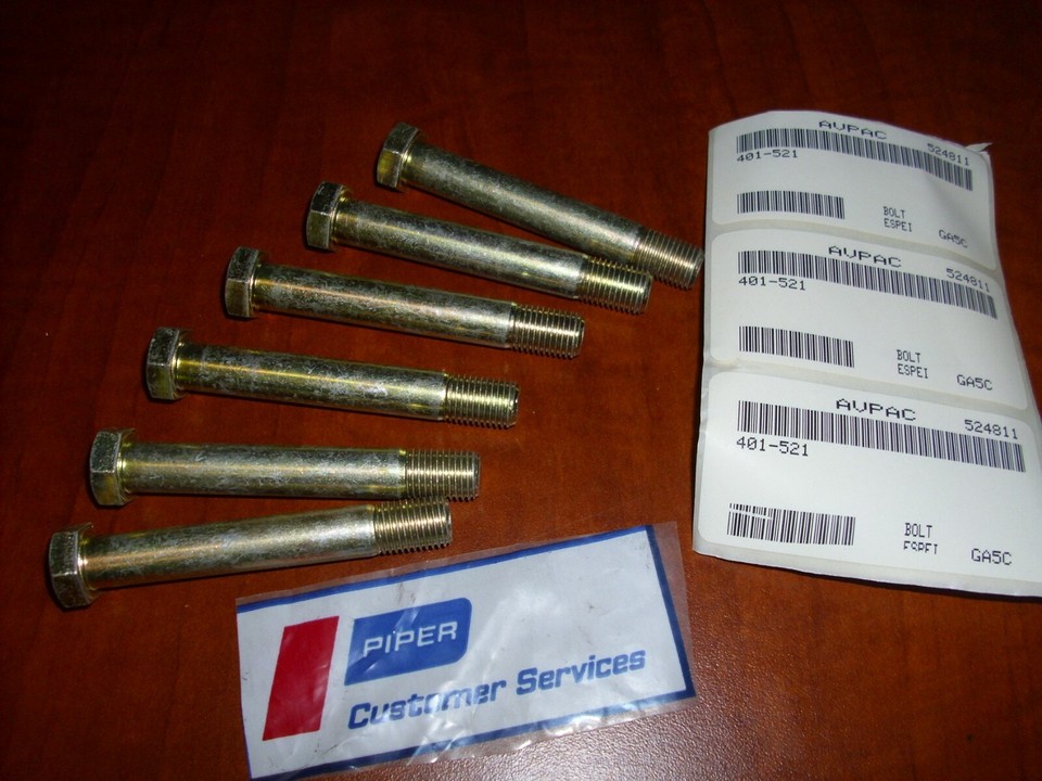 Piper Aircraft Bolts 401-521 | 401521 | Genuine OEM