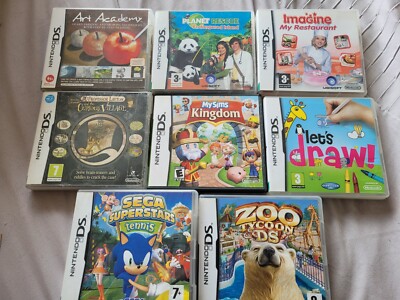 8 x Nintendo DS Games Bargain Bundle Job Lot Imagine Sims Sega Layton ...
