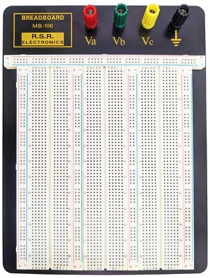 2390 Tie Point Solderless Breadboard with 4 Binding Posts, Metal ...