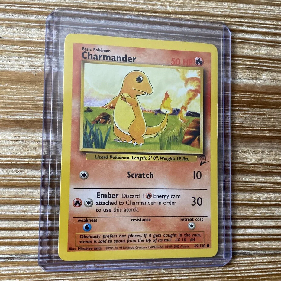 Pokémon Card Charmander Base Set 2 Common 69/130 LP-NM | eBay