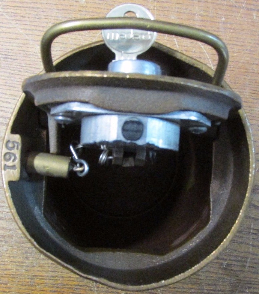 Vintage Diamond Mfg Brass Fare Box Money Vault Cylindrical 9" X 4-3/4 ...