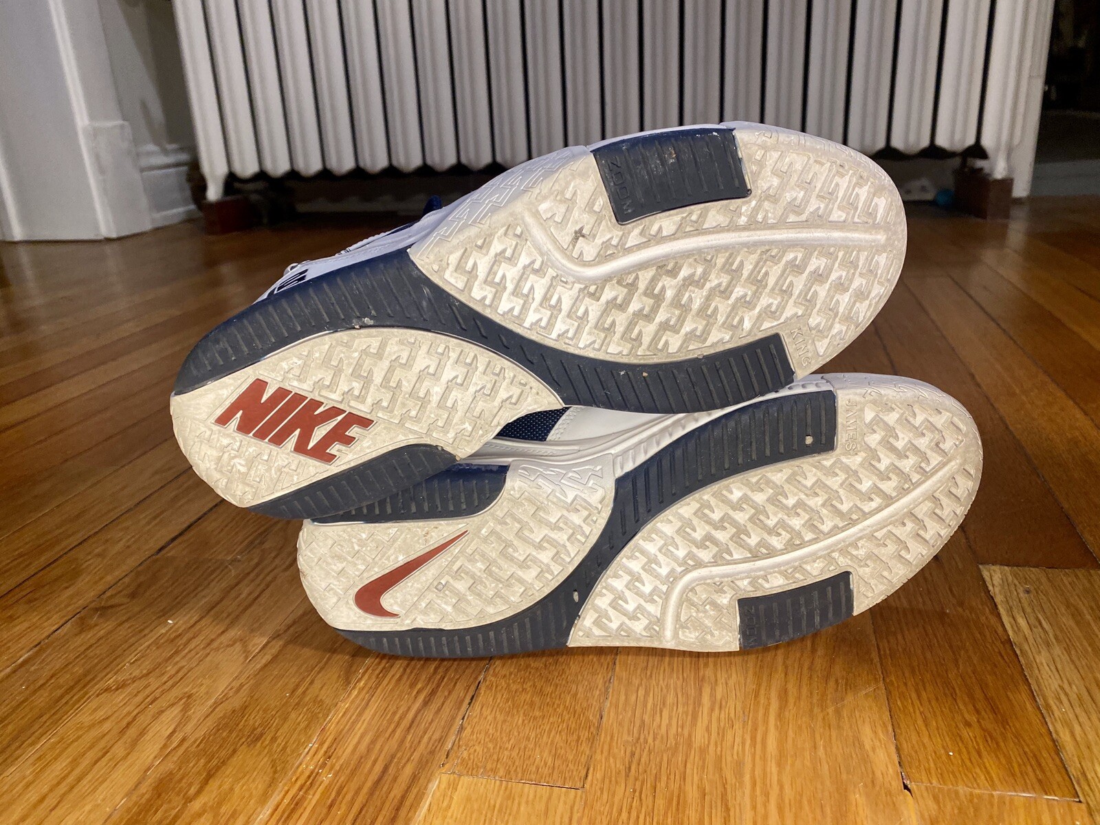 Nike Lebron II 2 Air Zoom White/Navy Blue Size 11 200… - Gem