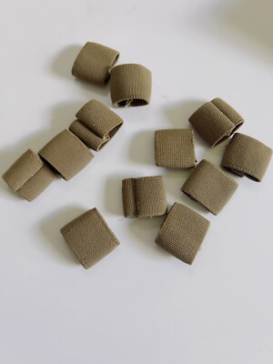 x12 Elastic 1" Webbing Strap Keepers Coyote Brown USMC FILBE | eBay