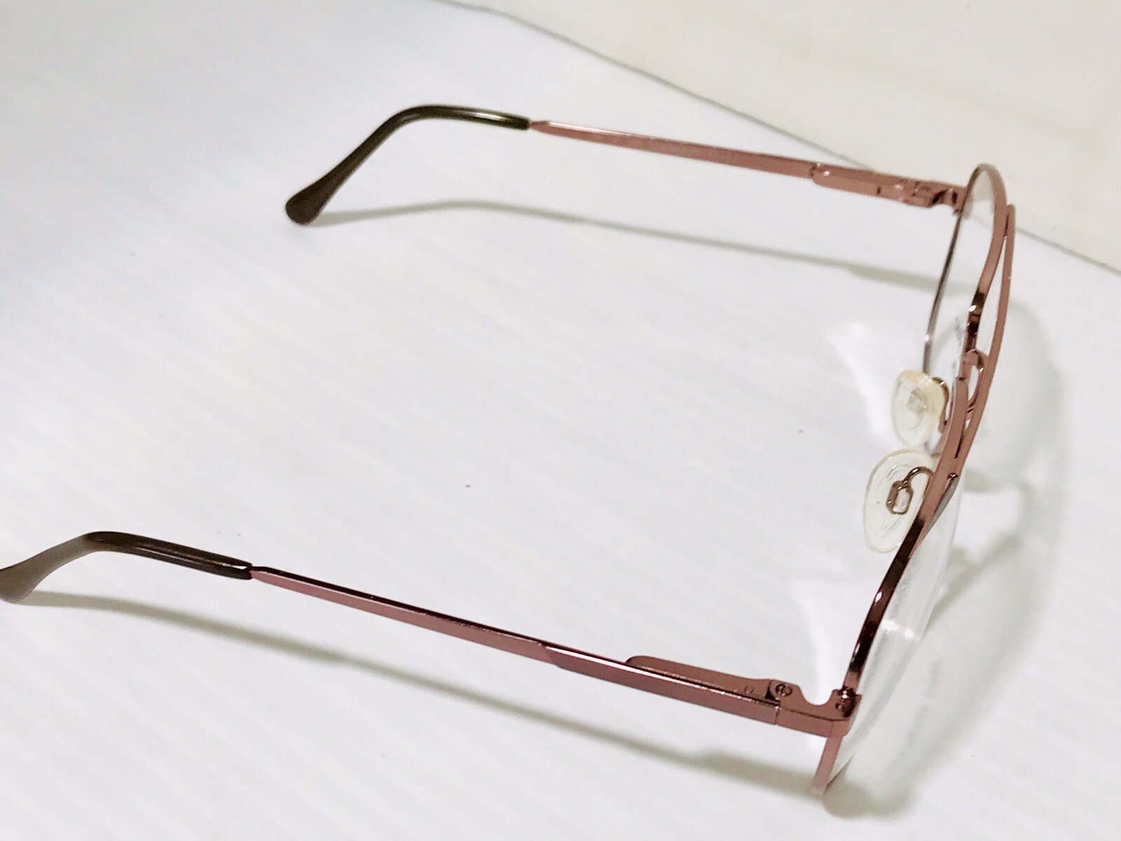 KENMARK FLEX 55mm SQUARE BROWN METAL MEN'S EYEGLASSES OPHTHALMIC FRAME ...