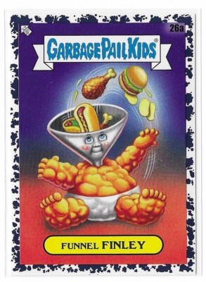 2021 Garbage Pail Kids GPK Topps Food Fight Funnel Finley 26a Black ...