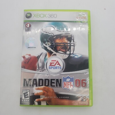 Madden NFL 06 (Microsoft Xbox 360, 2005) NO Manual TESTED CIB ...