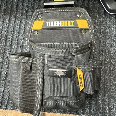 ToughBuilt® ClipTech™ 8-Pocket Universal Tool Belt Pouch w/Knife Pouch ...
