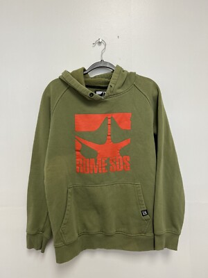 Rome SDS Green Hoodie Mens Medium Logo Ski/Snow Board | eBay