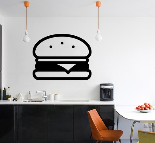 Burger - Fast Food Decal Wall Sticker Picture | eBay