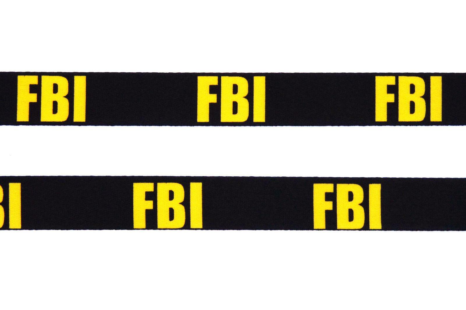 FBI LANYARD NECK STRAP + MOBILE ID KEYS IPOD MP3 HOLDER FREE UK ...