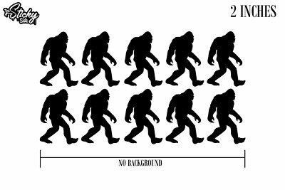 x10 Sasquatch Sticker Decal Pack - Bigfoot Choose Color 2” | eBay