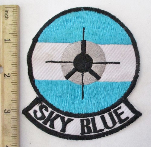 Vintage Original US MILITARY SKY BLUE PATCH Japanese Made | eBay