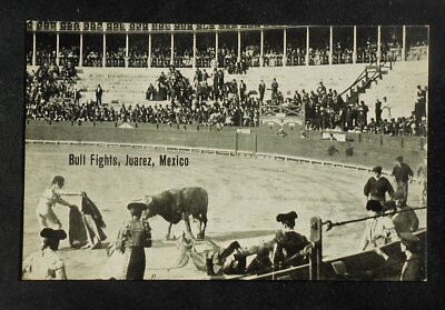 1920s? Bull Fights Bullfighting Matador Juarez CHH Mexico Postcard | eBay