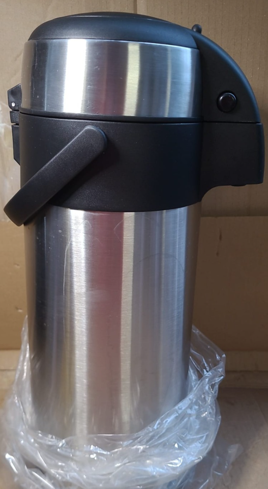 Olympia Pump Action Airpot 5L 445X172mm Stainless Steel Teapot | eBay UK