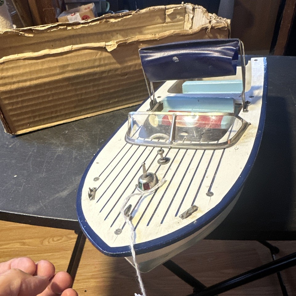 Vintage 1960's The Fleet Line SEA BABE Battery Powered Boat w/Box (L3 ...