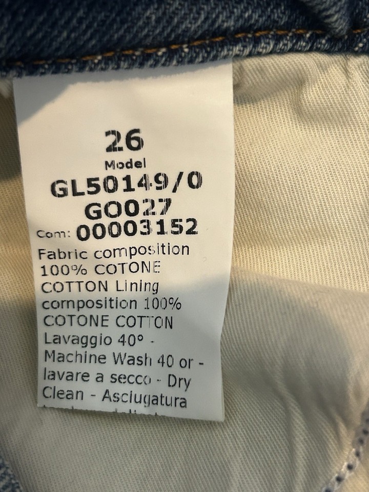 G. Label By Goop Wide Leg Light Blue Wiskered High Rise Cuffed Jeans ...