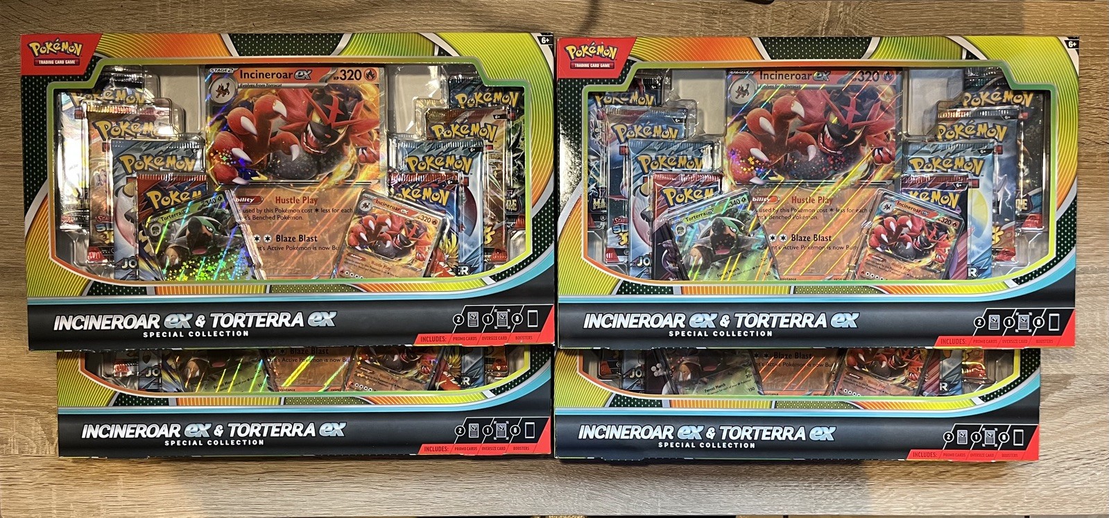 Incineroar ex and Torterra ex Special Collection Box Lot of 4 | eBay