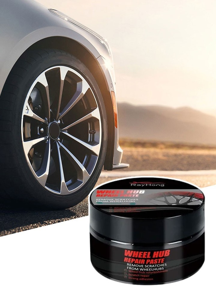 Car Wheel Rim Scratch Refurbishment Polishing Paste 50g + Sponge Set ...