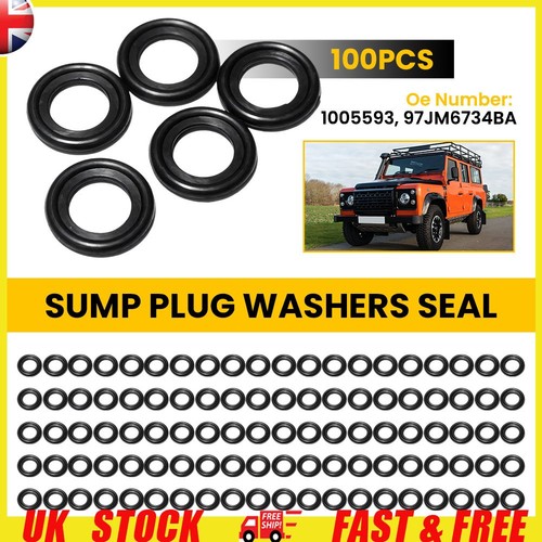 100X Sump Plug Washers Sealing Ring for some Ford and Land Rover ...