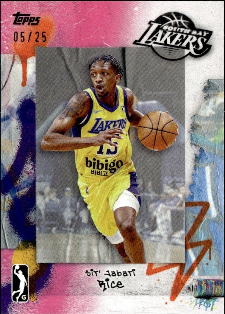 2024-25 Topps G-League - Sir' Jabari Rice #85 Pink /25 (RC) for sale ...