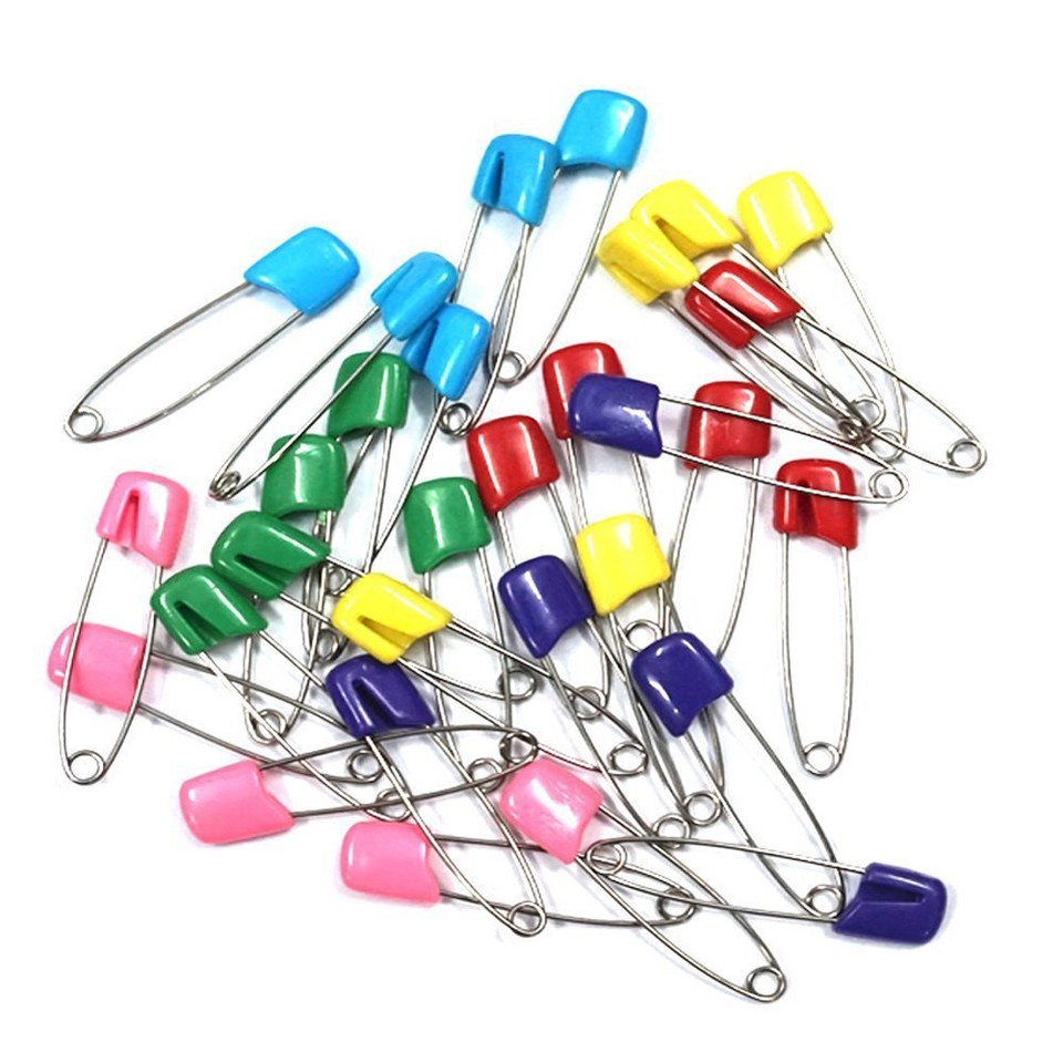 20pcs Baby Diaper Pins for Cloth Diapers Safety Pins Hold Clip Locking ...