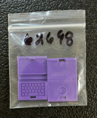LEGO PN 62698 Minifigure Computer Laptop - Dark Purple - 2 Pieces - New ...