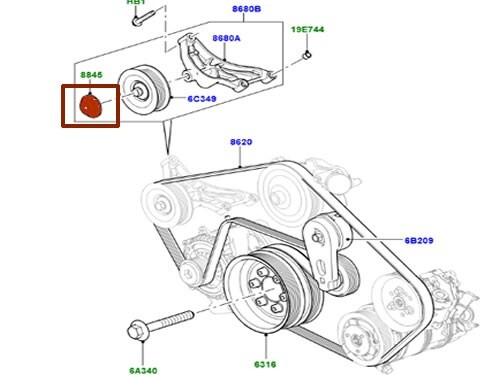LR022816 Cap - Idler Pull (land Rover) for sale online | eBay
