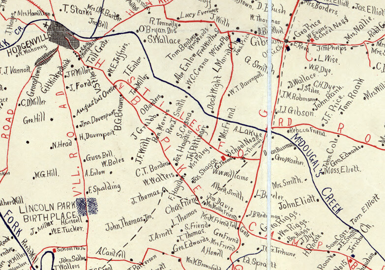 Larue County Map With Cities