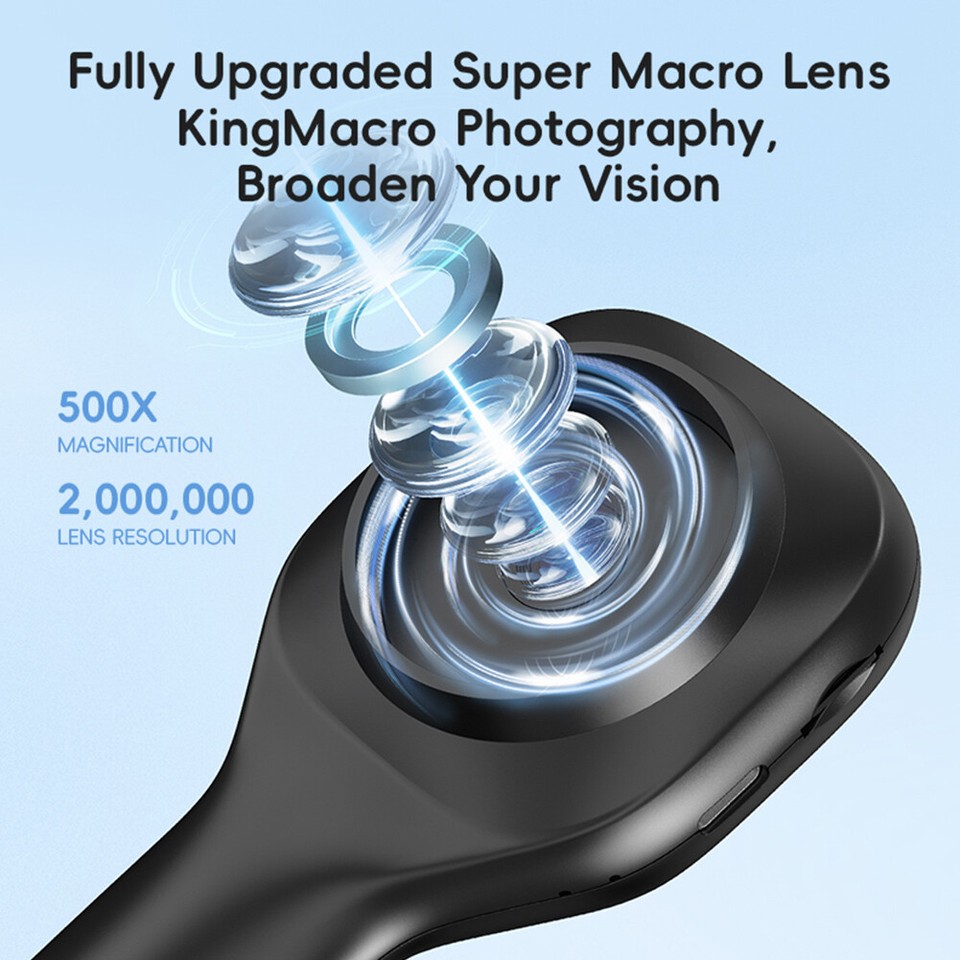 500X Microscope for Kids 2 Inch IPS Screen Magnifier Microscope for ...