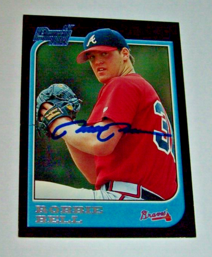 1997 Bowman Atlanta Braves Robbie Bell Hand Sign Autographed Rookie ...