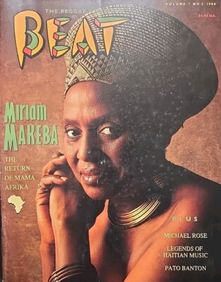 The Beat Reggae & African Music Magazine 1988 Miriam Makeba Michael ...