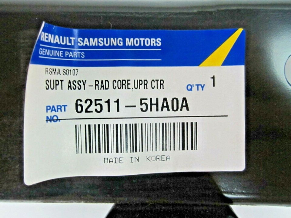 GENUINE RADIATOR SUPPORT CORE-UPPER FOR 14-19 NISSAN ROGUE 62511-5HA0A ...