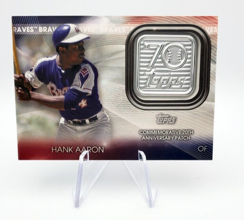 2021 Topps Hank Aaron 70th Anniversary Logo Patch #70LP-HA | eBay