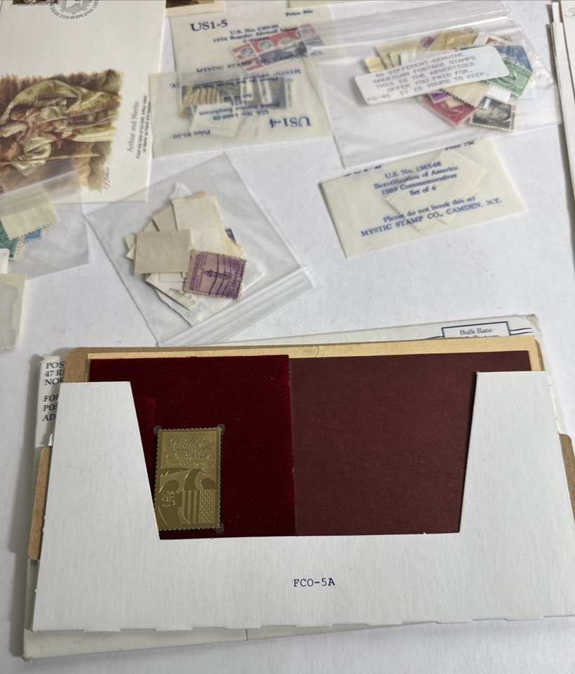 Stamps Collection with 3 Sealed USPS Stamp Collecting Kit Series, First ...
