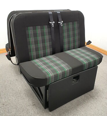 STREAMLINE Recliner-C 2-Seat M1 Tested Rock n Roll Bed + Tartan Fabric ...