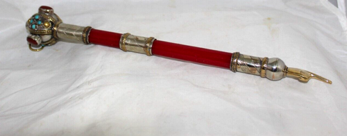 Antique Judaica Torah finger low silver encrusted with gems | eBay