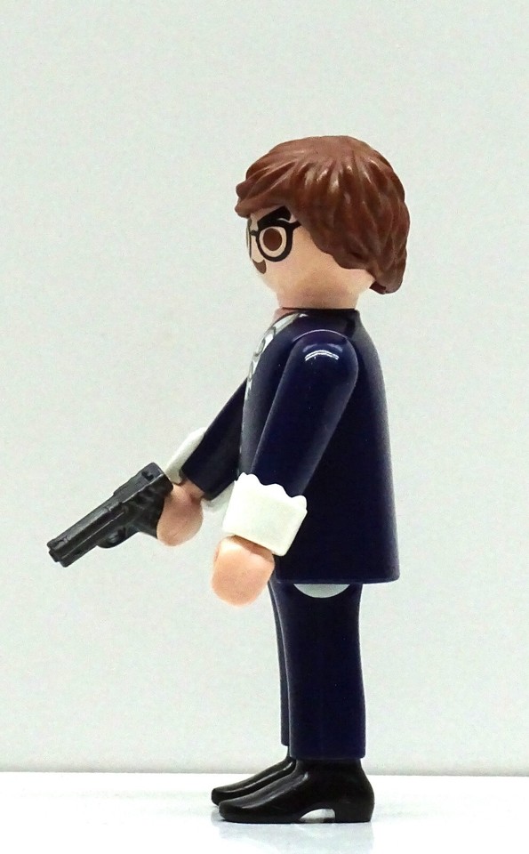 Austin Powers Playmobil Movie Film Parody Figure Agent Suit Custom Top ...