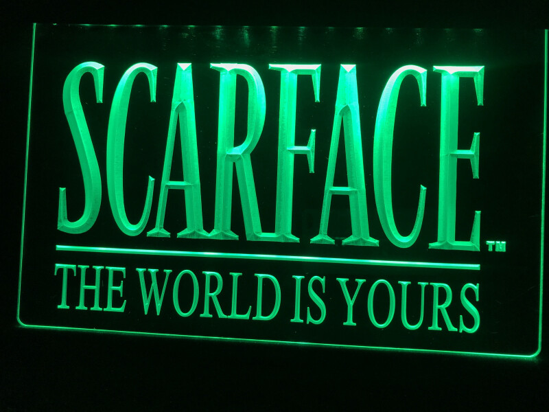Scarface The World is Yours LED Neon Light Sign gift decor bar club ...