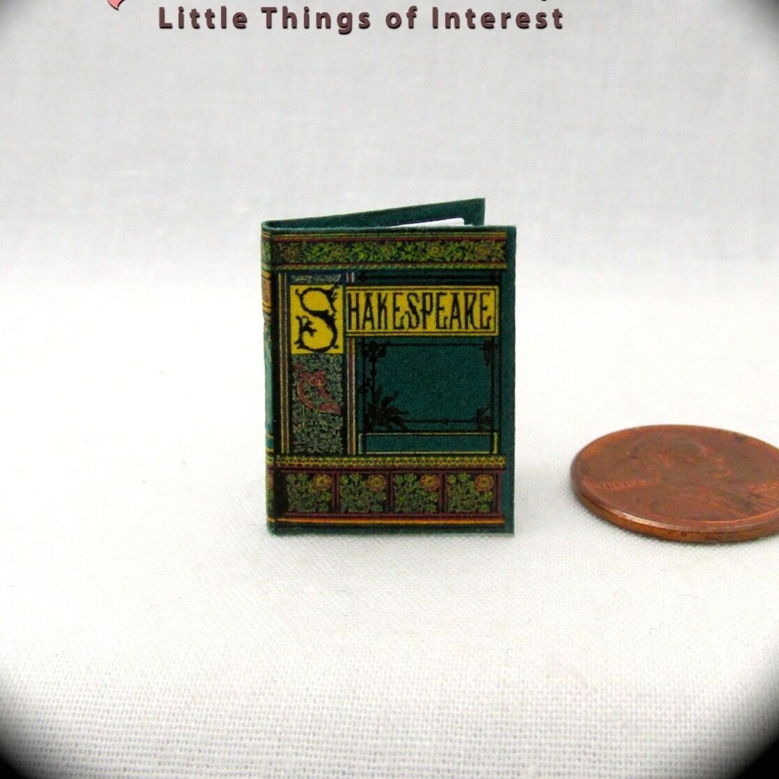SHAKESPEARE 1:12 Scale Miniature Readable Illustrated Book | eBay