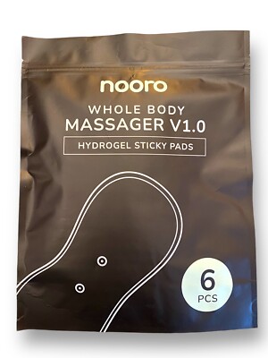 Nooro Whole Body Massager 1.0V Hydrogel Sticky Pads 6 Pack New | eBay