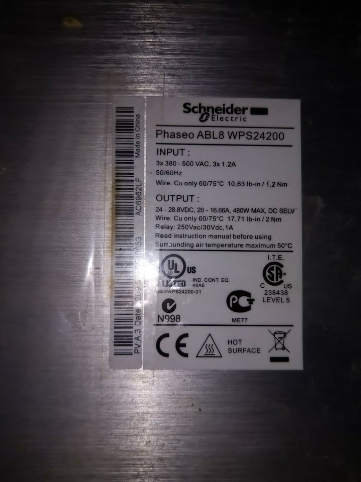 Schneider Electric ABL8WPS24200 DIN Rail Power Supply | eBay