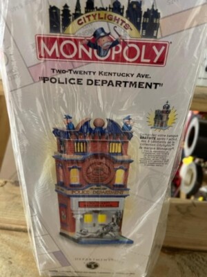 DEPT 56 Monopoly POLICE DEPARTMENT TWO TWENTY KENTUCKY AVE (T) NIB ...