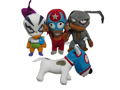 ** L@@K ** Set of 4 MUCHA LUCHA Plush 11" BRAND NEW with TAGS !! | eBay