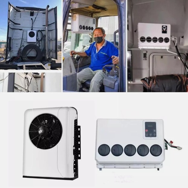 12V Split Mini RV Caravan Vans A/C 12000BTU Air Conditioner for Semi ...