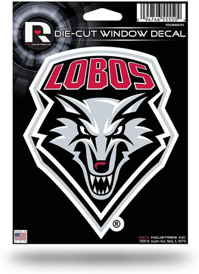 University of New Mexico Lobos 5 Inch Die Cut Flat Vinyl Decal Sticker ...