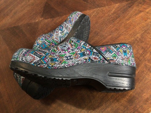 Sanita Original Danish Clogs Shoes 37 EU 6.5 US Multicolor Leather ...