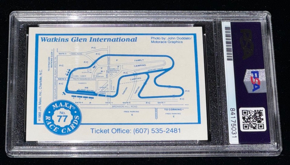 Dale Earnhardt Sr & Jr 1988 Maxx Racing Signed Rookie Card (HOF RC ...