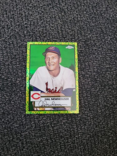 2021 Topps Chrome Baseball Hal Newhouser #659 Green Parallel 59/99 ...