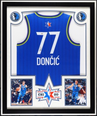 Luka Doncic Signed Framed AUTHENTIC 2020 Authentic All Star Game Jersey ...