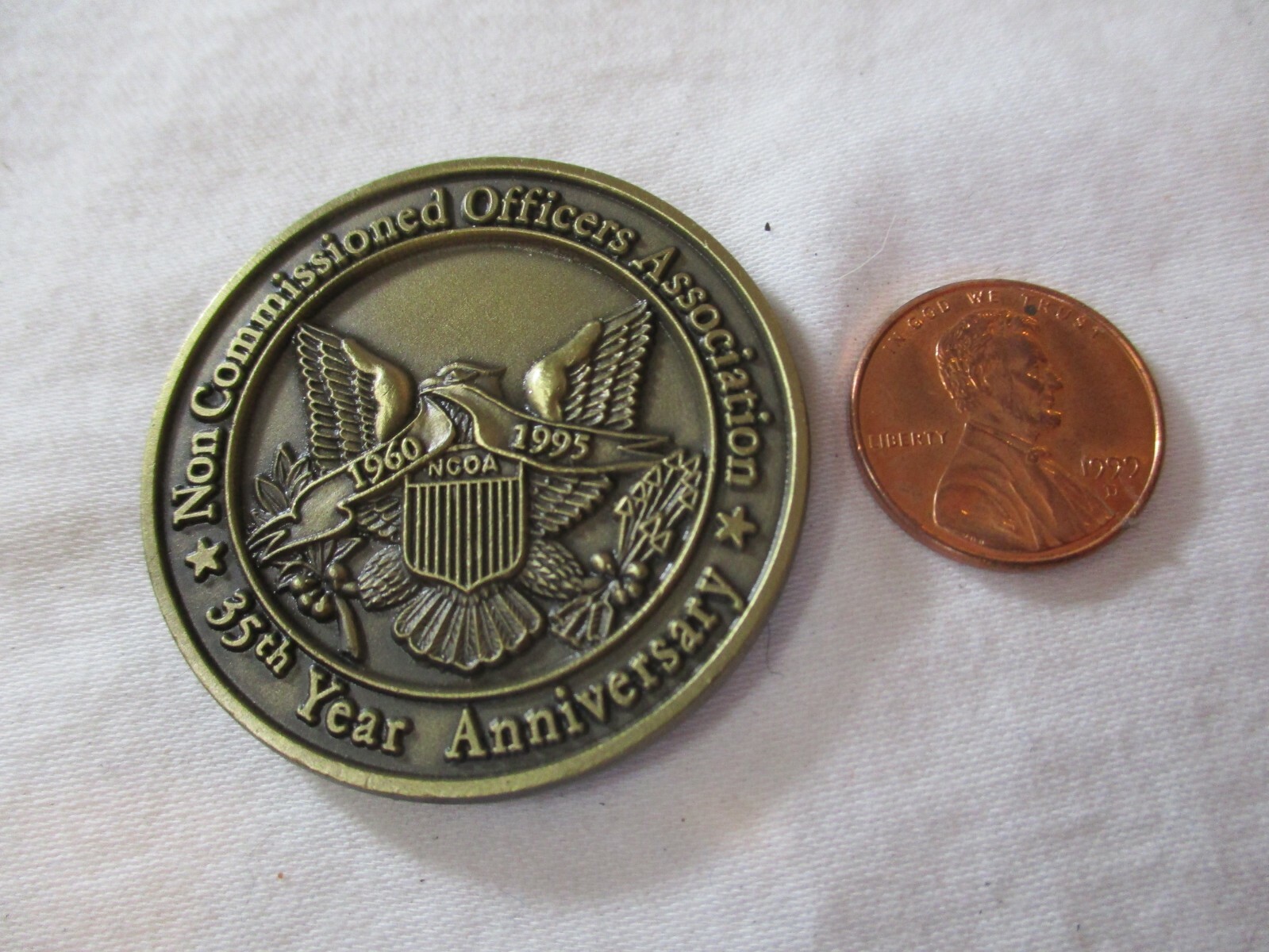 Non Commissioned Officers Association 35th Anniversary Challenge Coin ...